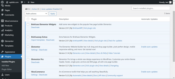 Briefcase Elementor Widgets – WordPress主题插件