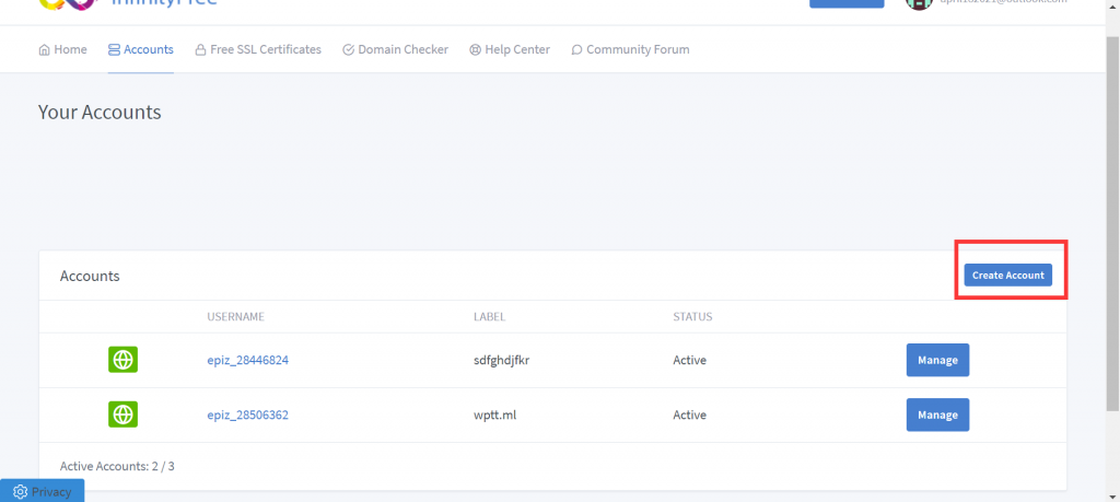 申请infinityfree免费共享服务器空间 – WordPress主题插件