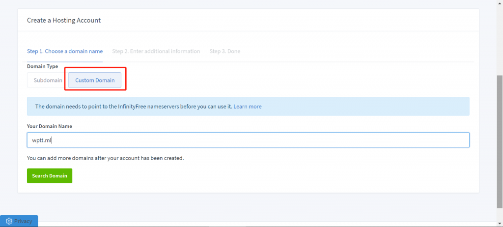 申请infinityfree免费共享服务器空间 – WordPress主题插件