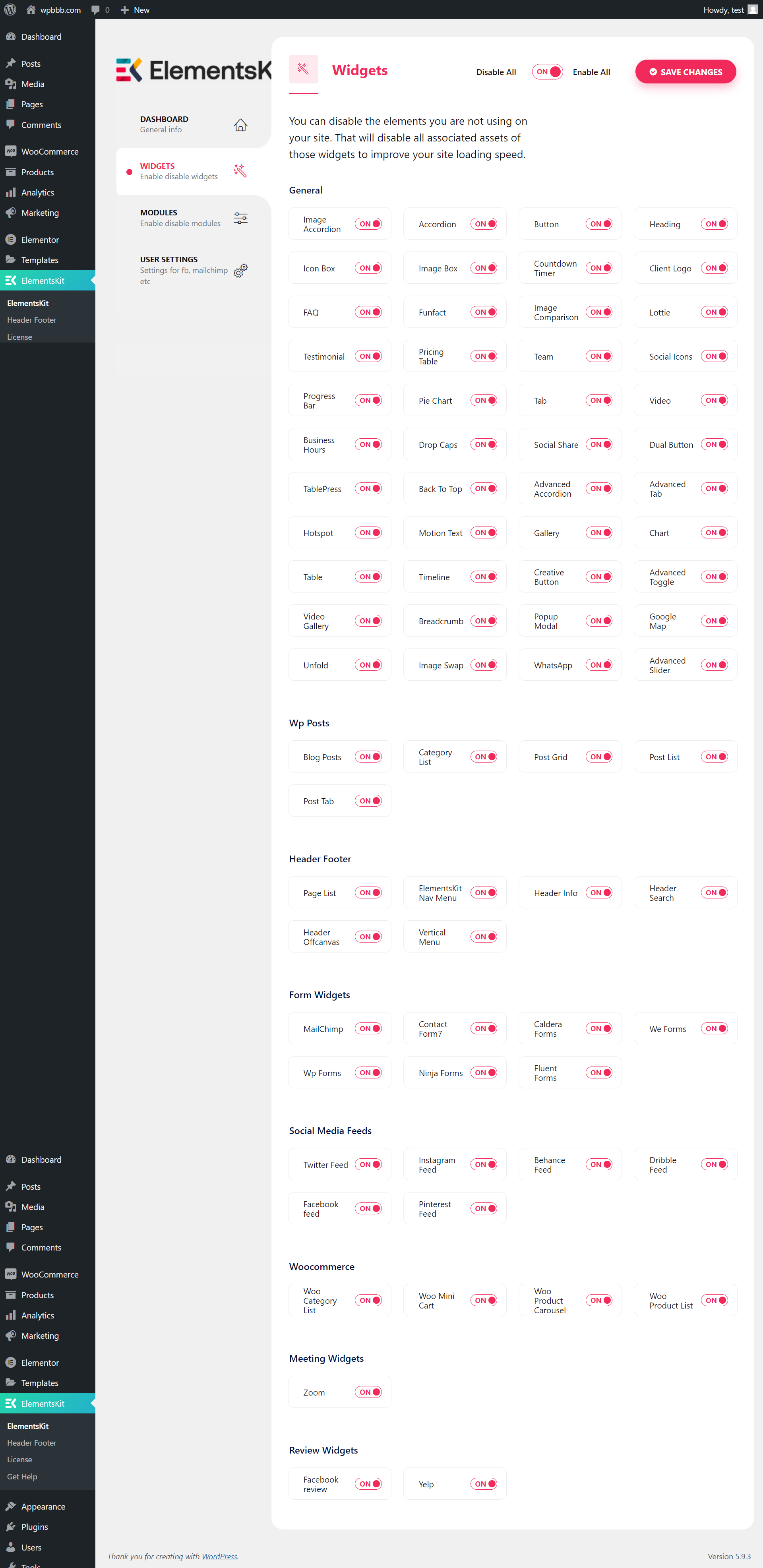 ElementsKit Addons for Elementor – WordPress主题插件